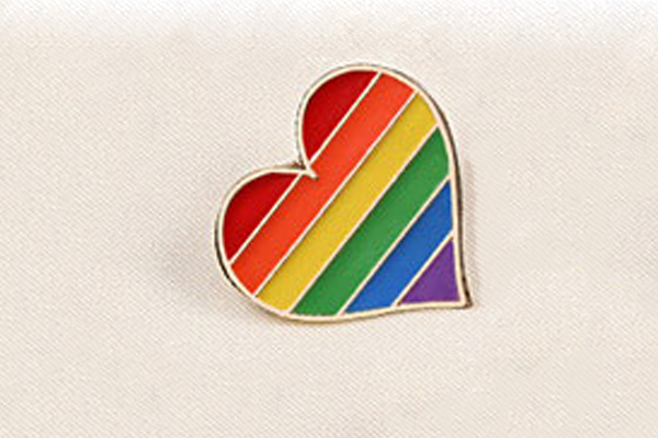 Rainbow Heart Pin – LGBTQ+ Flags Australia