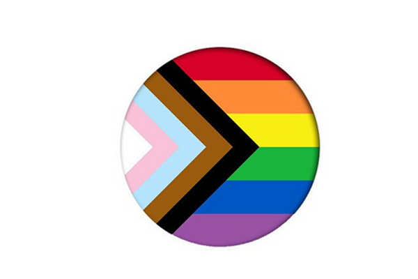 Progress Pride Flag Badge – LGBTQ+ Flags Australia
