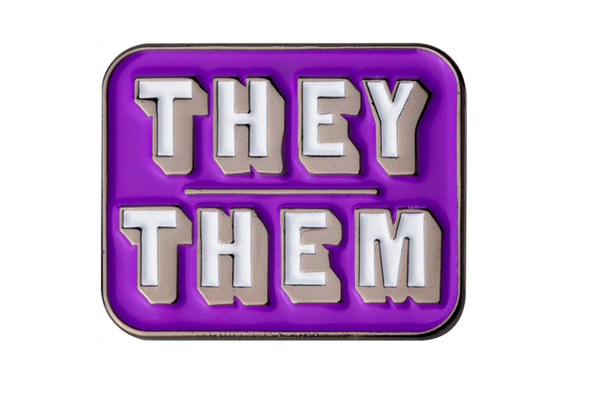 They/Them Pronoun Pin – LGBTQ+ Flags Australia