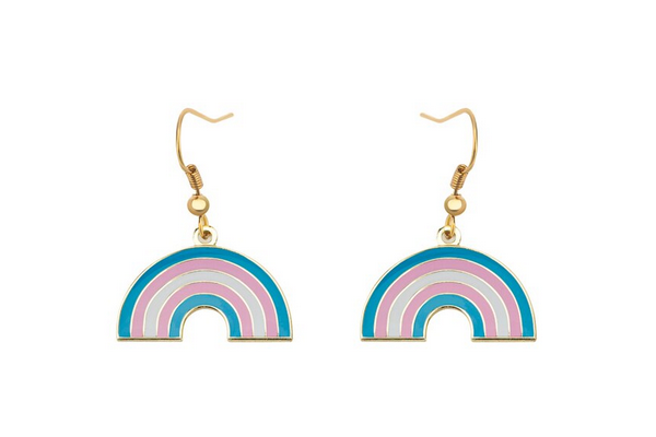 Trans Rainbow Earrings – LGBTQ+ Flags Australia